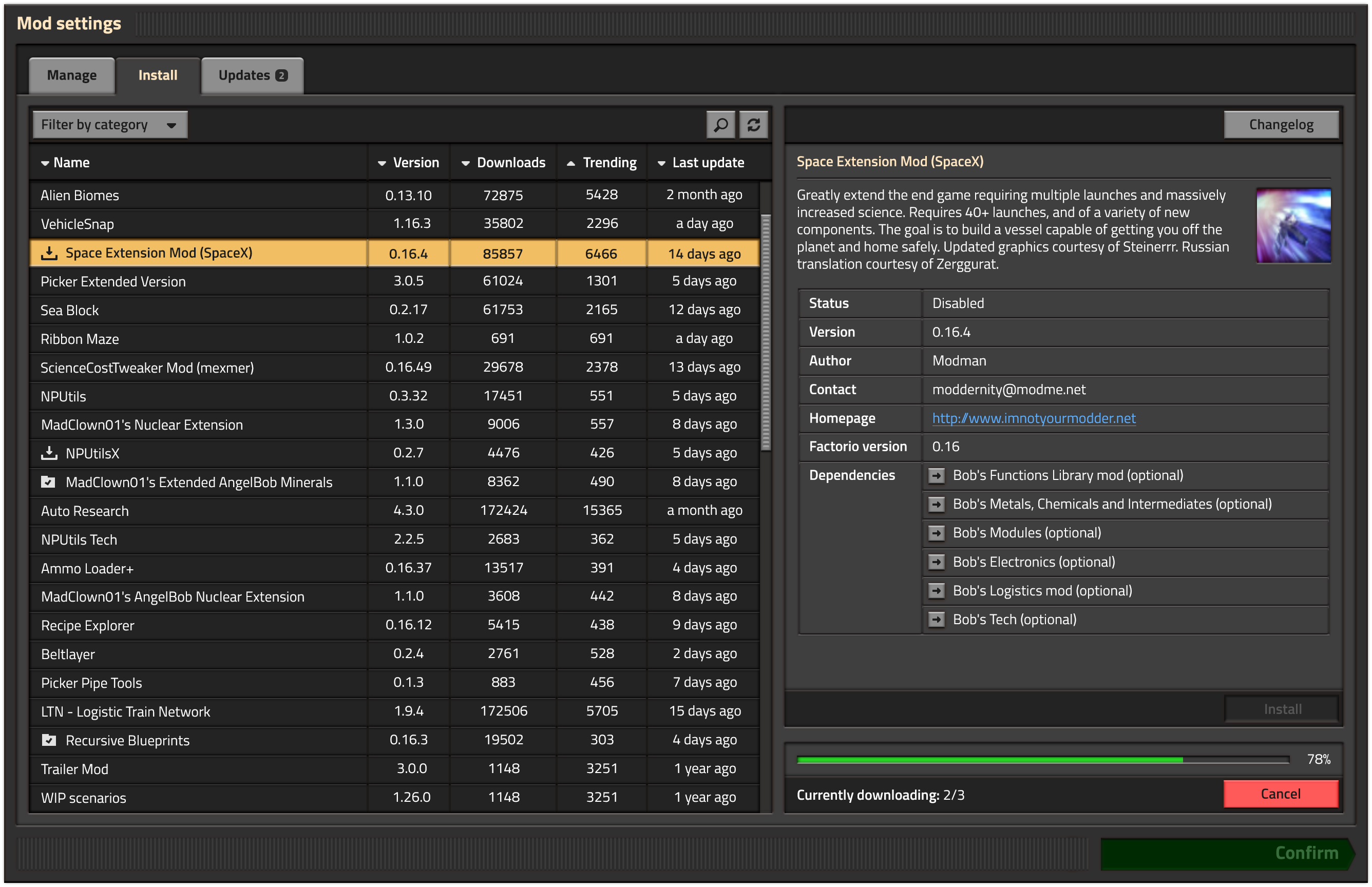Friday Facts #272 - Mod GUI | Factorio