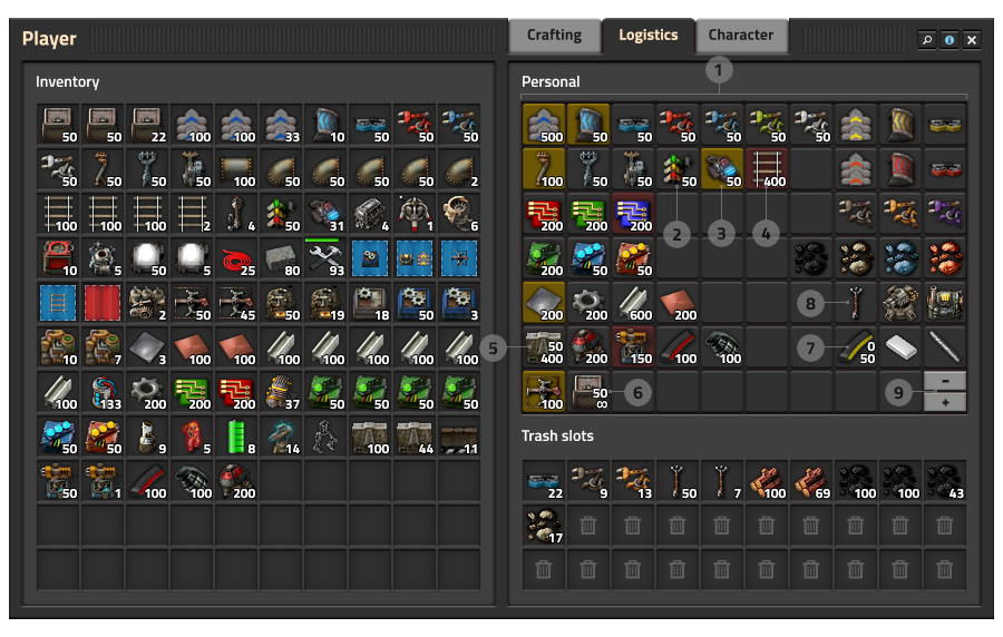 Friday Facts #289 - Character GUI | Factorio